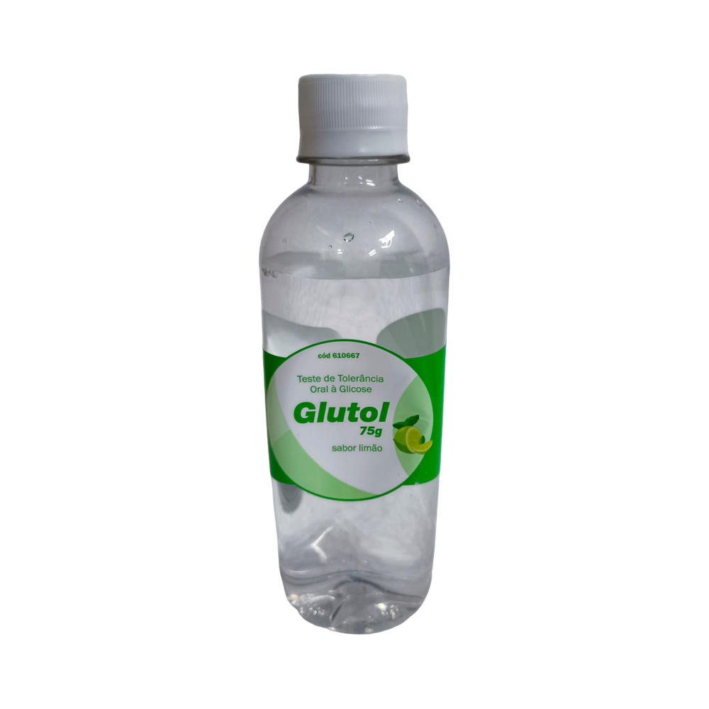 Glutol 300ml Sabor Limão com 75g de Glicose | Teste de Tolerância